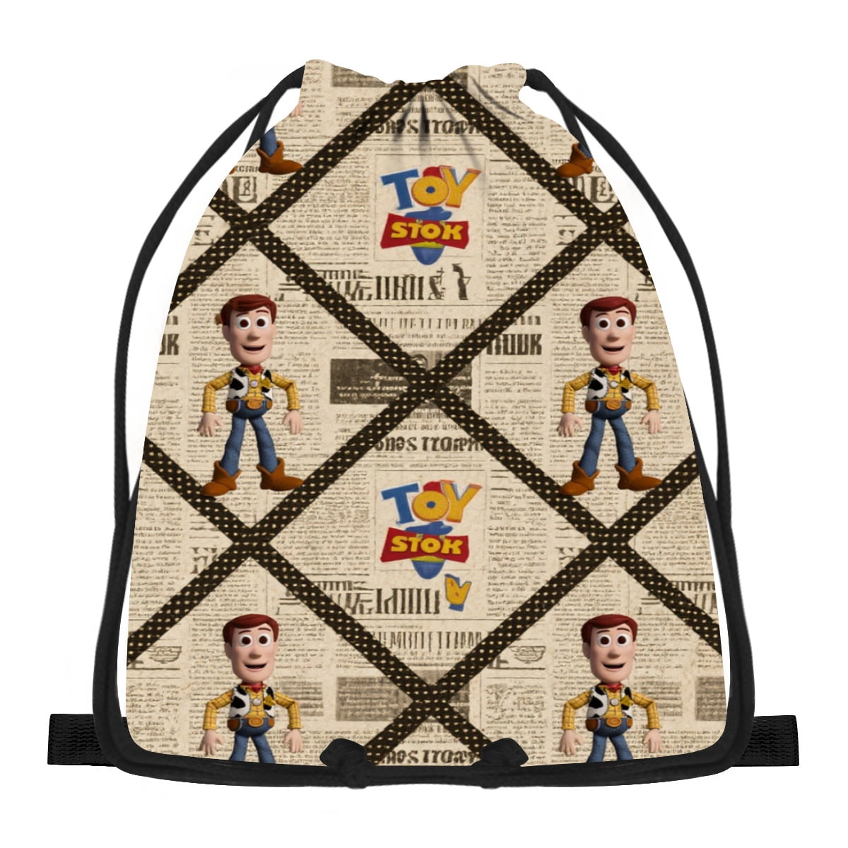Toy×Story Cartoon drawstring backpack, cute and fashionable travel ...