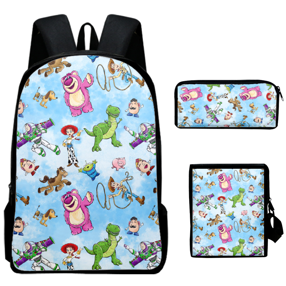 Toy Story Characters Classic Backpacks Colorful Rucksack with Lunch Bag ...