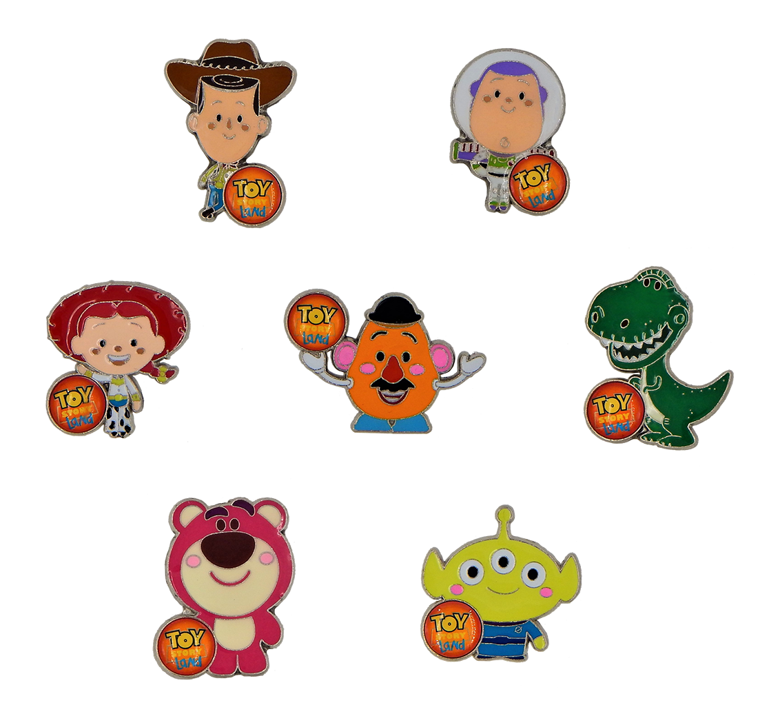 Disney Toy Story Characters, 7 Pin Starter Set, Official Trading Pins ...