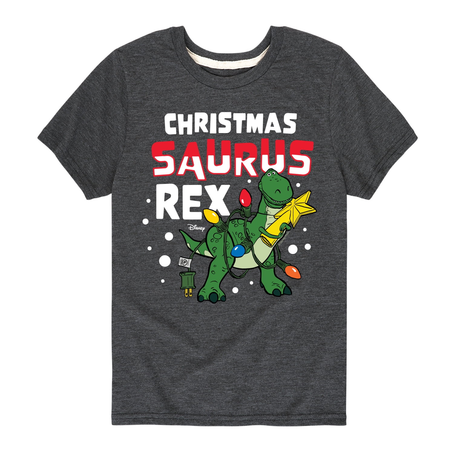 Toy Story - Christmas Saurus Rex - Toddler And Youth Short Sleeve Graphic T-Shirt - Walmart.com