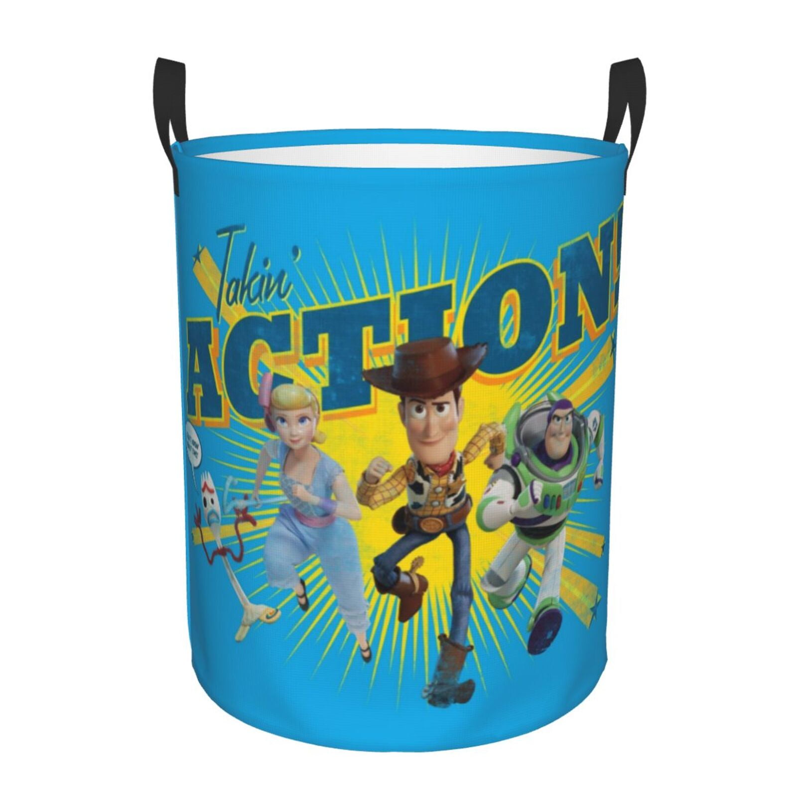 Toy Stor Collapsible Laundry Basket Cartoon Laundry Hamper with Handles ...