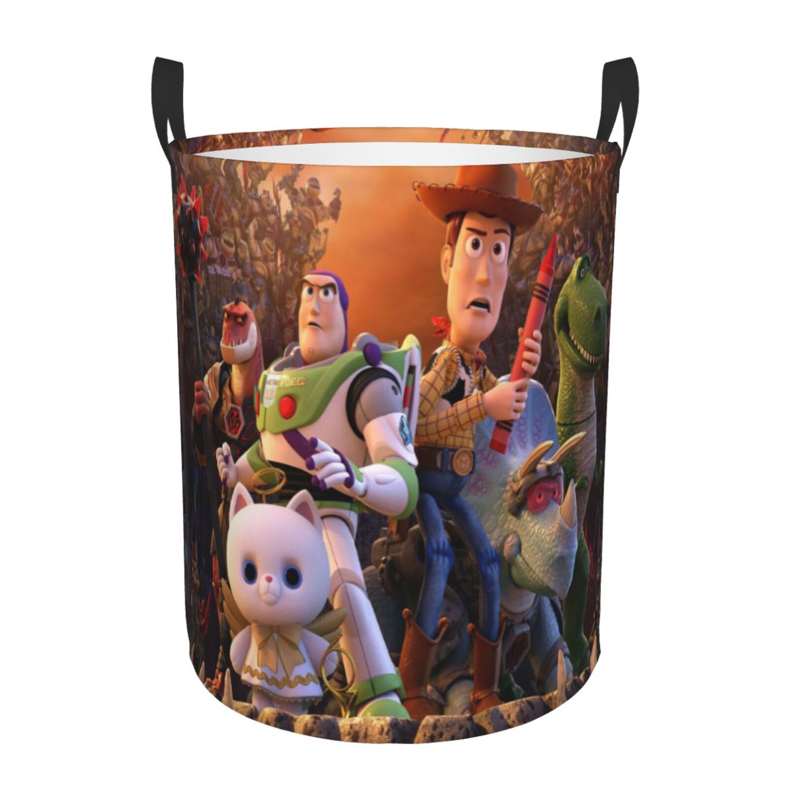 Toy Stor Collapsible Laundry Basket Cartoon Laundry Hamper with Handles ...