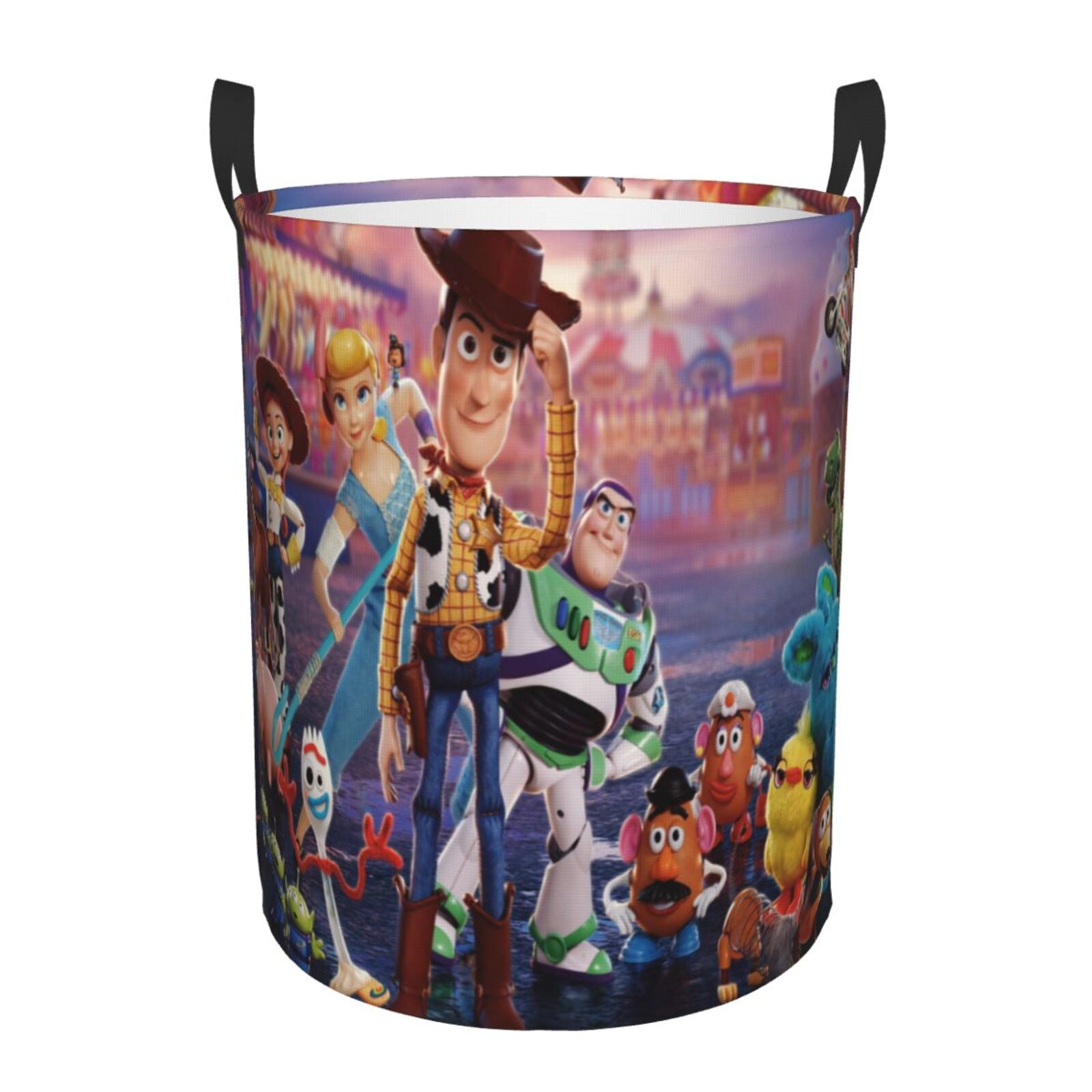 Toy Stor Collapsible Laundry Basket Cartoon Laundry Hamper with Handles ...