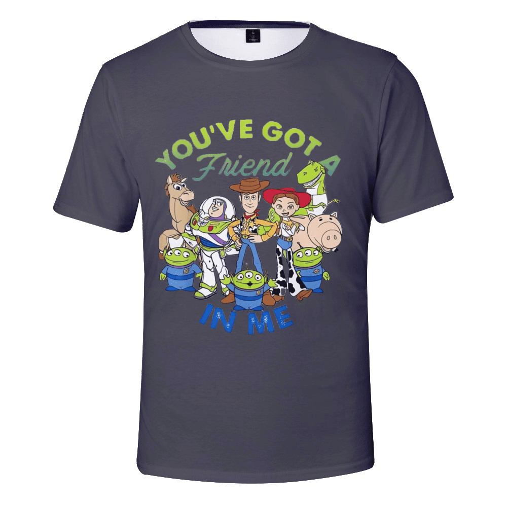 Toy Story Cute 3D Printed T-Shirt Fashion Anime Toy Story Tops Birthday ...