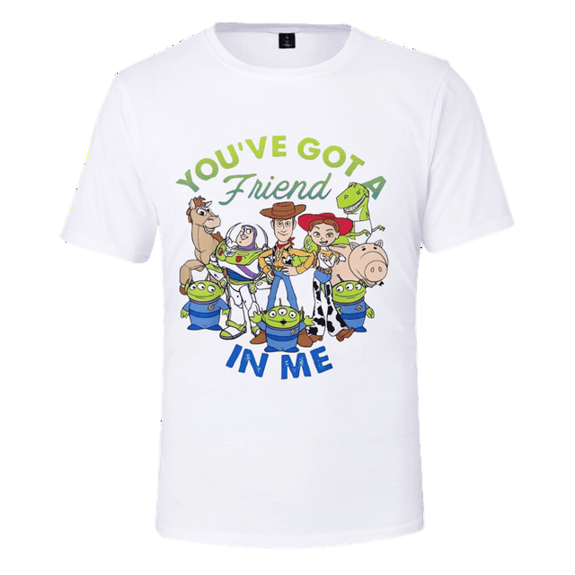 Toy Story Cute 3D Printed T Shirts Retro Round Neck Toy Story T Shirts ...