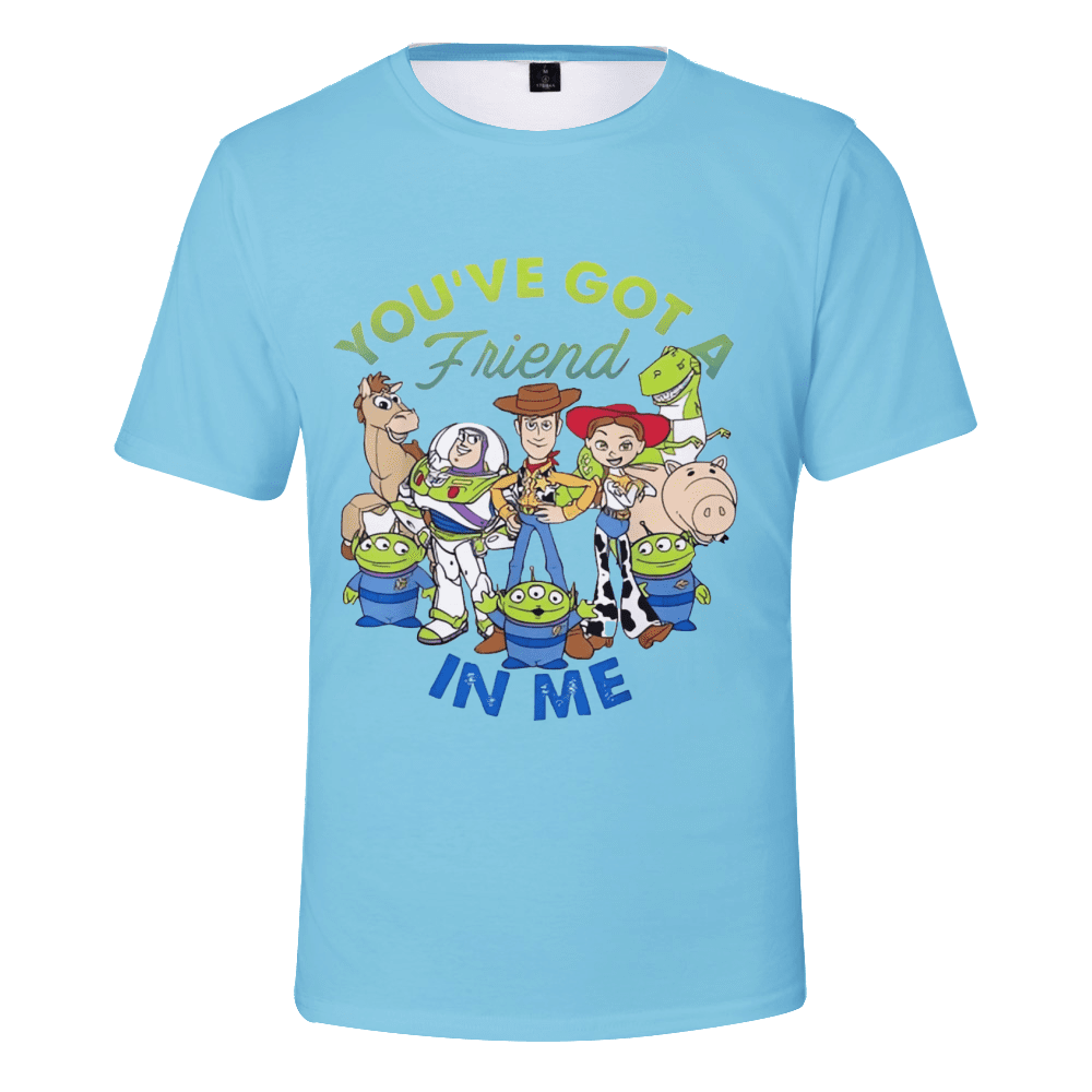 Toy Story Cute 3D Printed Tops Cartoon Crewneck Toy Story T Shirts ...