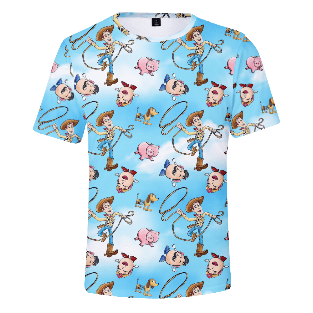 Toy Story Cute Boys' Tee Shirt Funny Round Neck Toy Story Tops Birthday ...