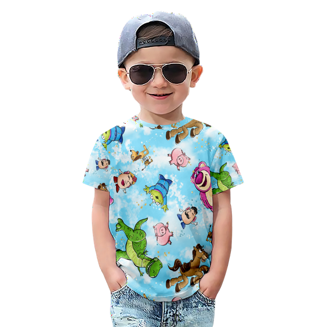 Toy Story Cute Kids' Tee Retro Short-Sleeve Toy Story Tee Birthday ...