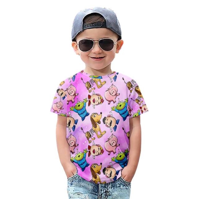 Toy Story Cute Summer T Shirts Cartoon Round Neck Toy Story Tshirts ...