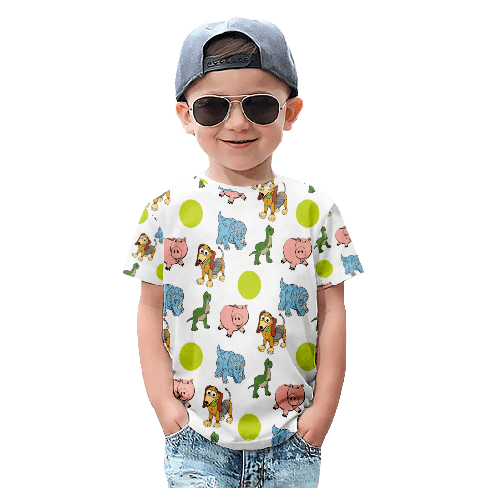 Toy Story Cute The Children's T Shirts Cartoon Printed Toy Story Tops ...