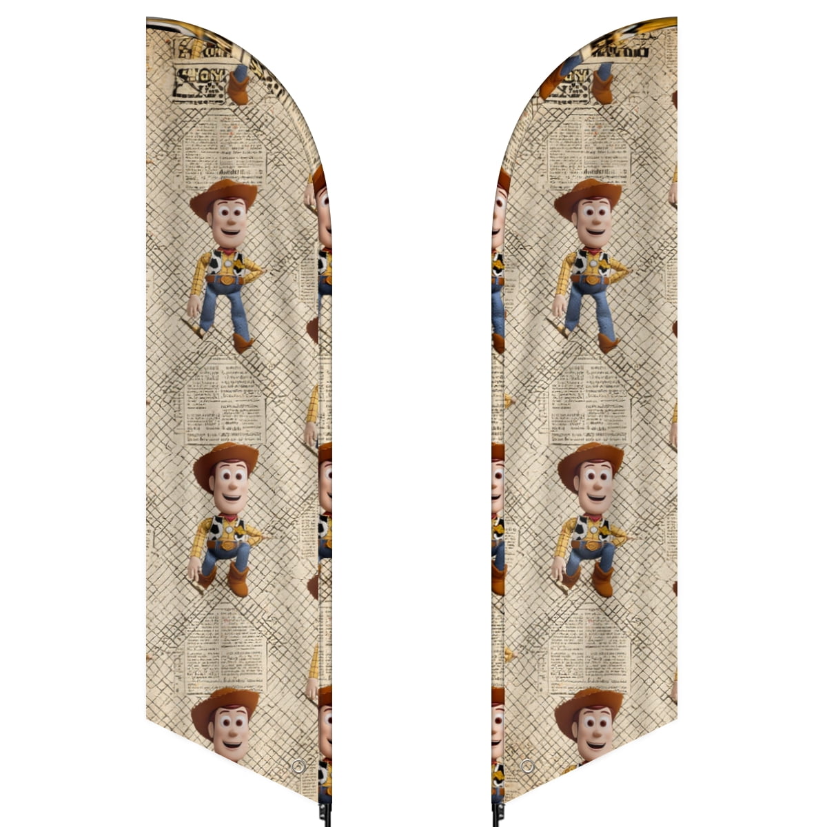 Toy Story Double-Sided Beach Knife Flag - Eye-Catching and Durable ...
