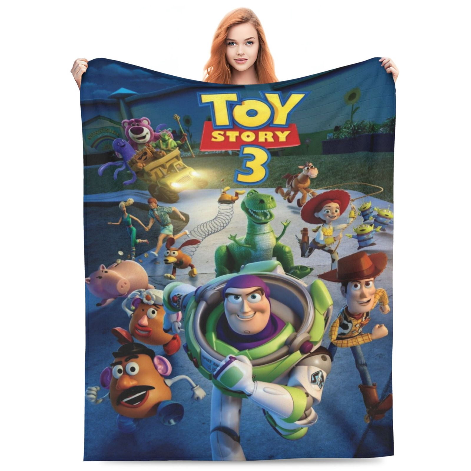 Toy Story Fleece Throw Blanket For Couch Or Bed - Plush Cozy Fuzzy ...