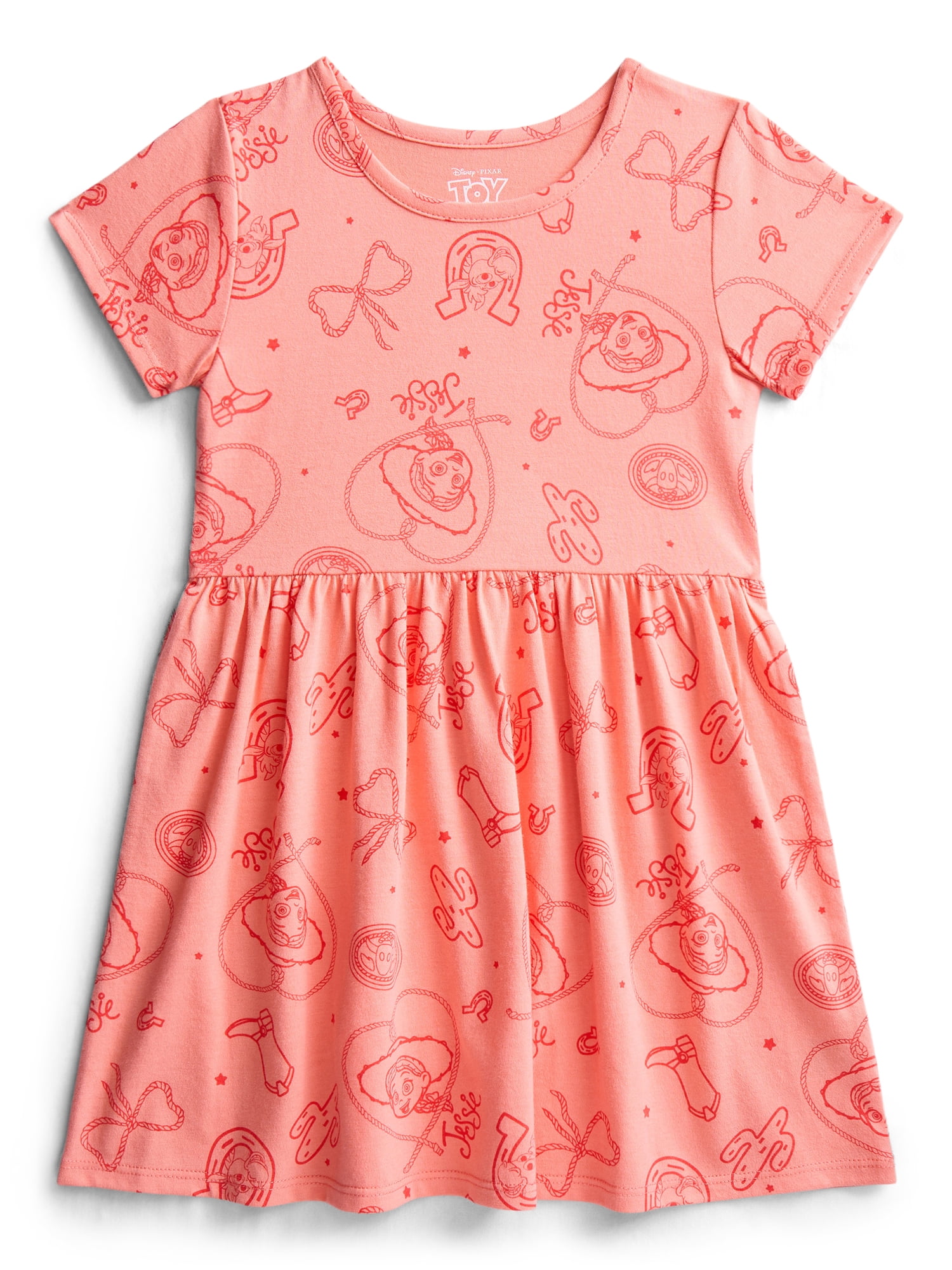 Toy Story Girls' Allover Print Dress with Short Sleeves, Sizes 4-12 ...