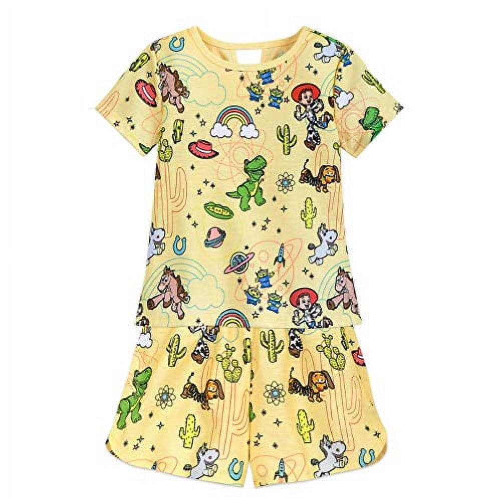 Toy Story Girls Jessie, Bullseye Yellow Pajama Shorts Set (3) - Walmart.com
