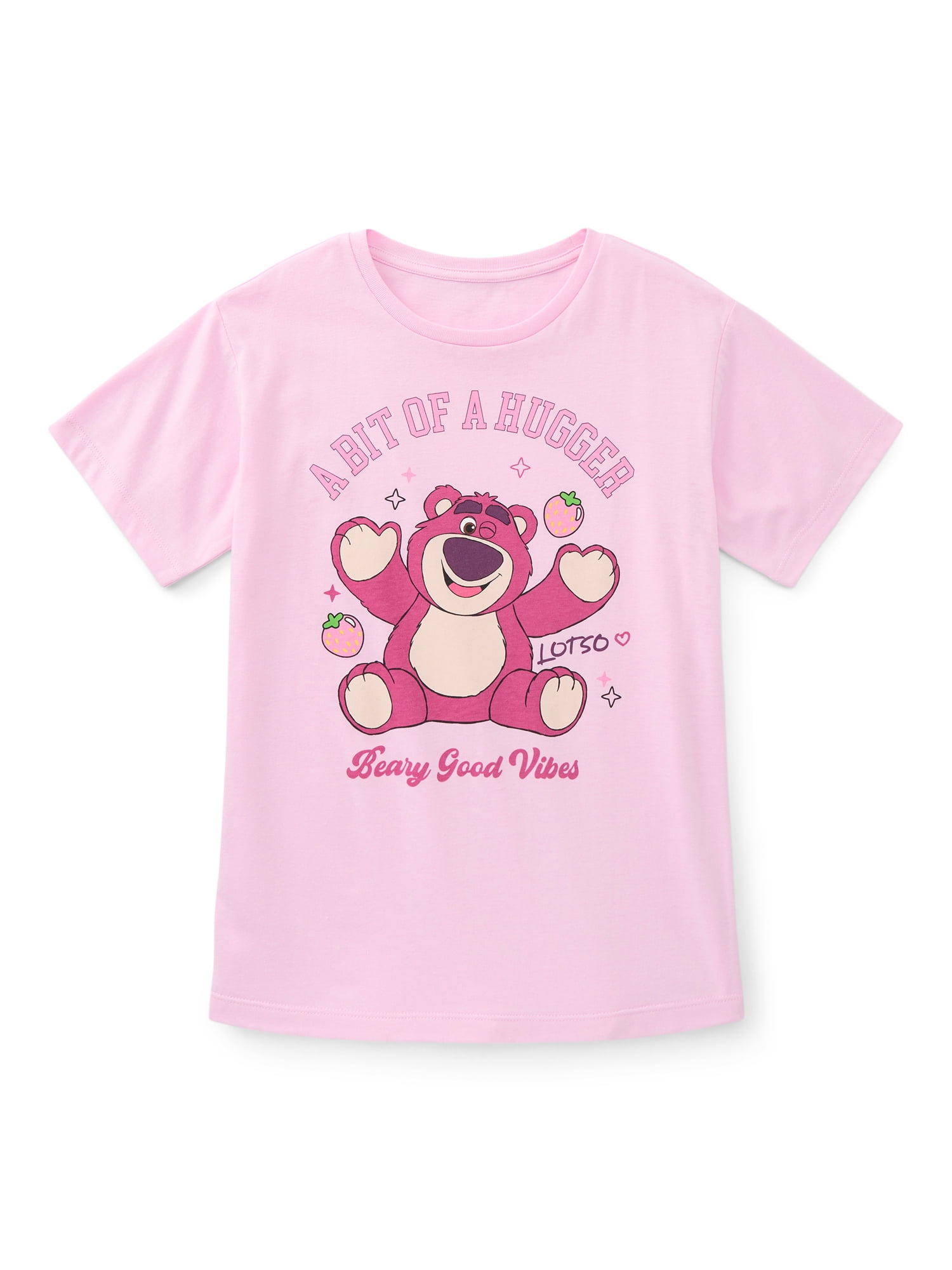 Toy Story Girls Lots O Bear Short Sleeve Graphic T-Shirt, Sizes 4-16 ...