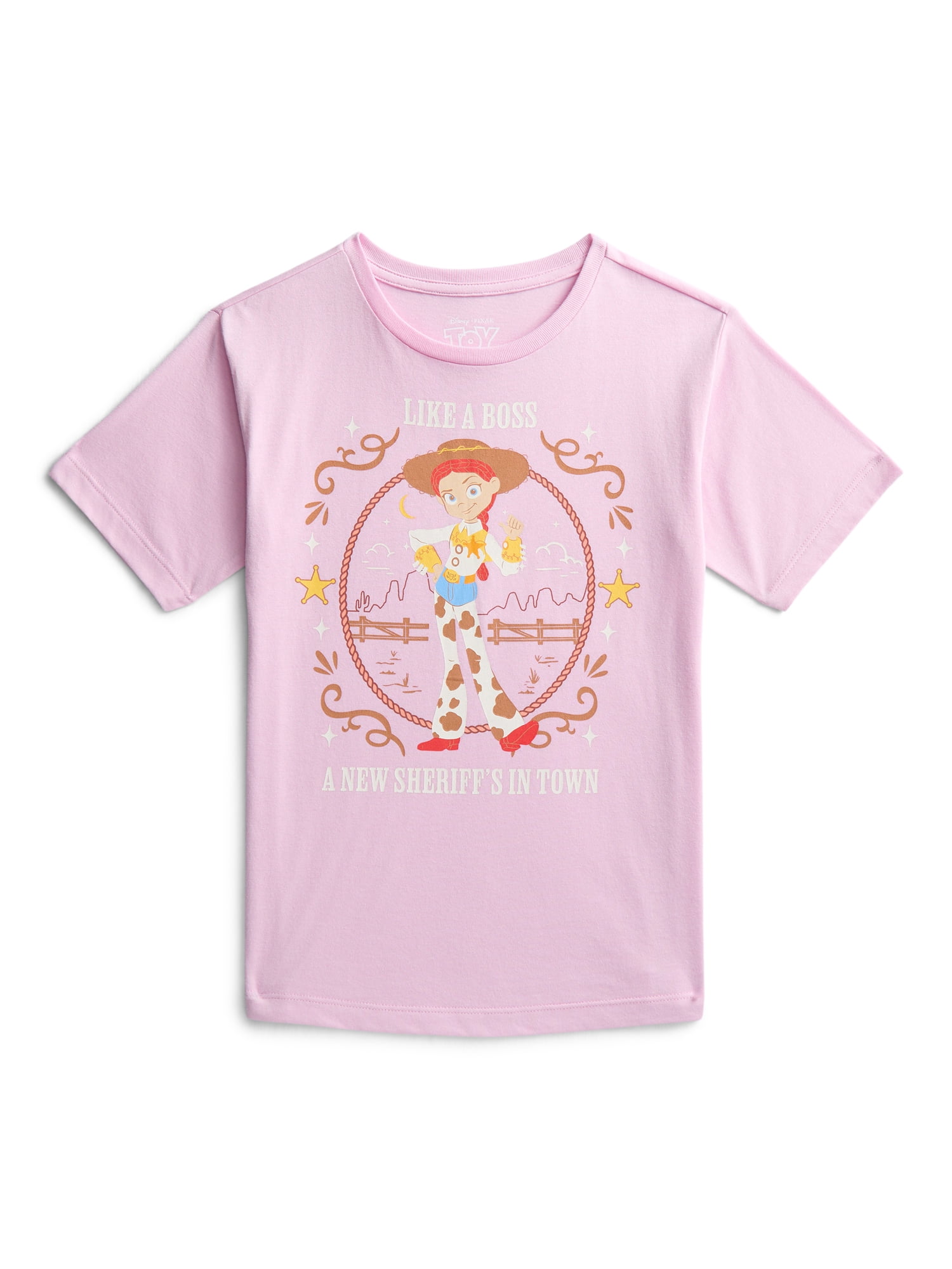 Toy Story Girls New Sheriff In Town Graphic T-Shirt, Sizes 4-16 ...