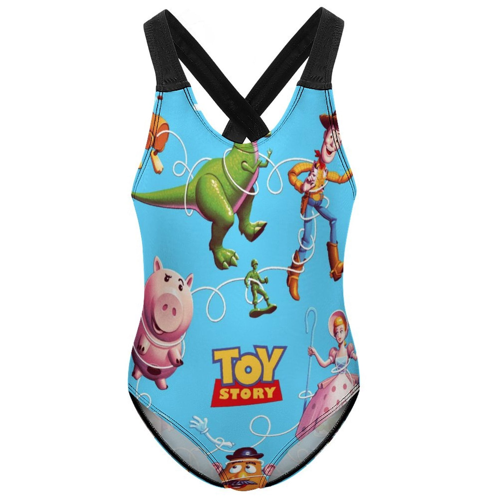 Toy Stor Girls Swimwear Cartoon Cross Shoulder Swimsuit Bathing Suits ...