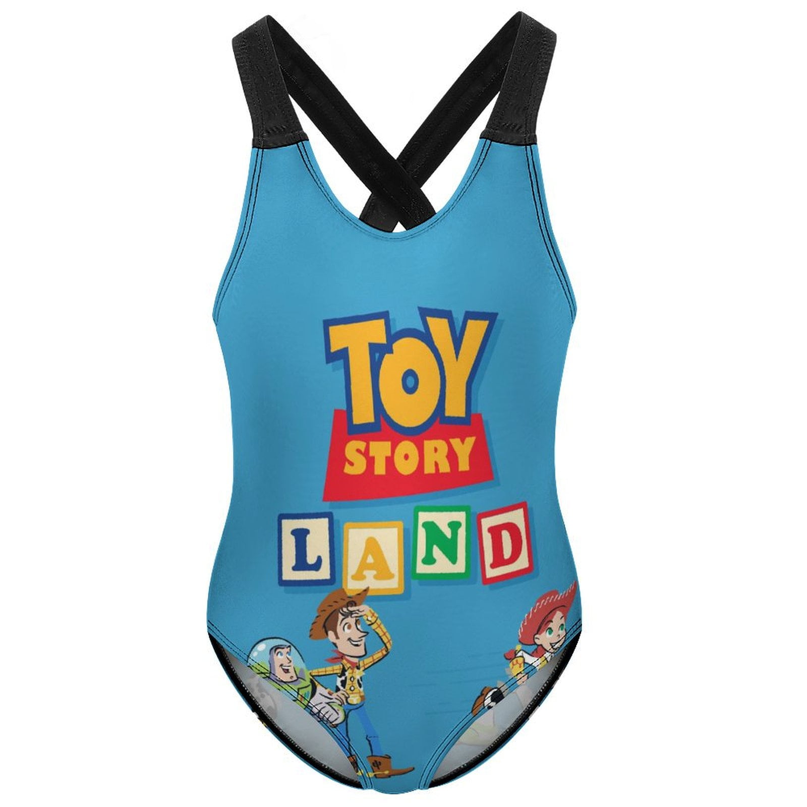 Toy Stor Girls Swimwear Cartoon Cross Shoulder Swimsuit Bathing Suits ...