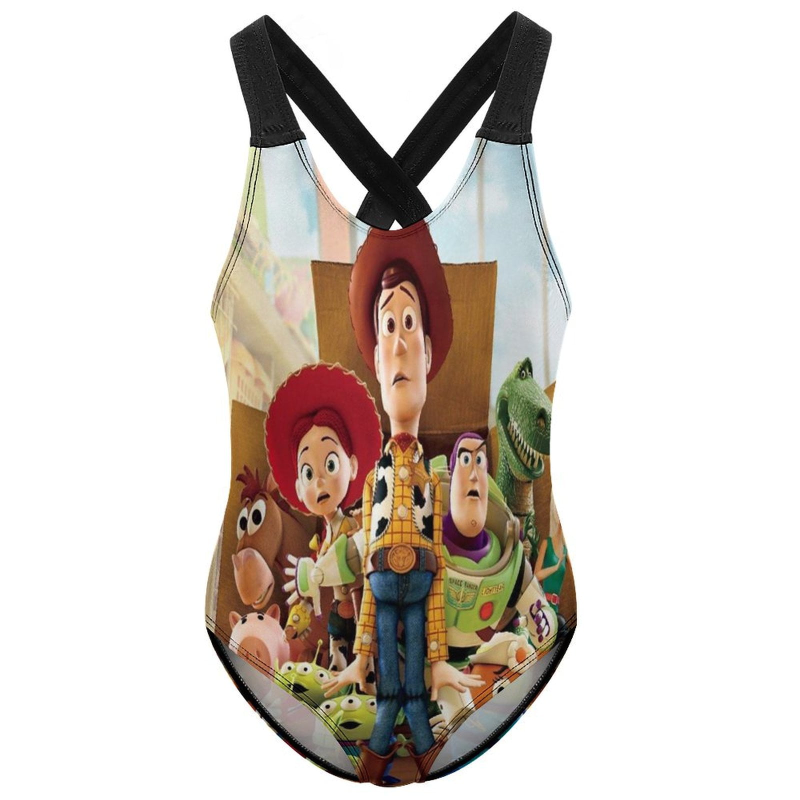 Toy Stor Girls Swimwear Cartoon Cross Shoulder Swimsuit Bathing Suits ...