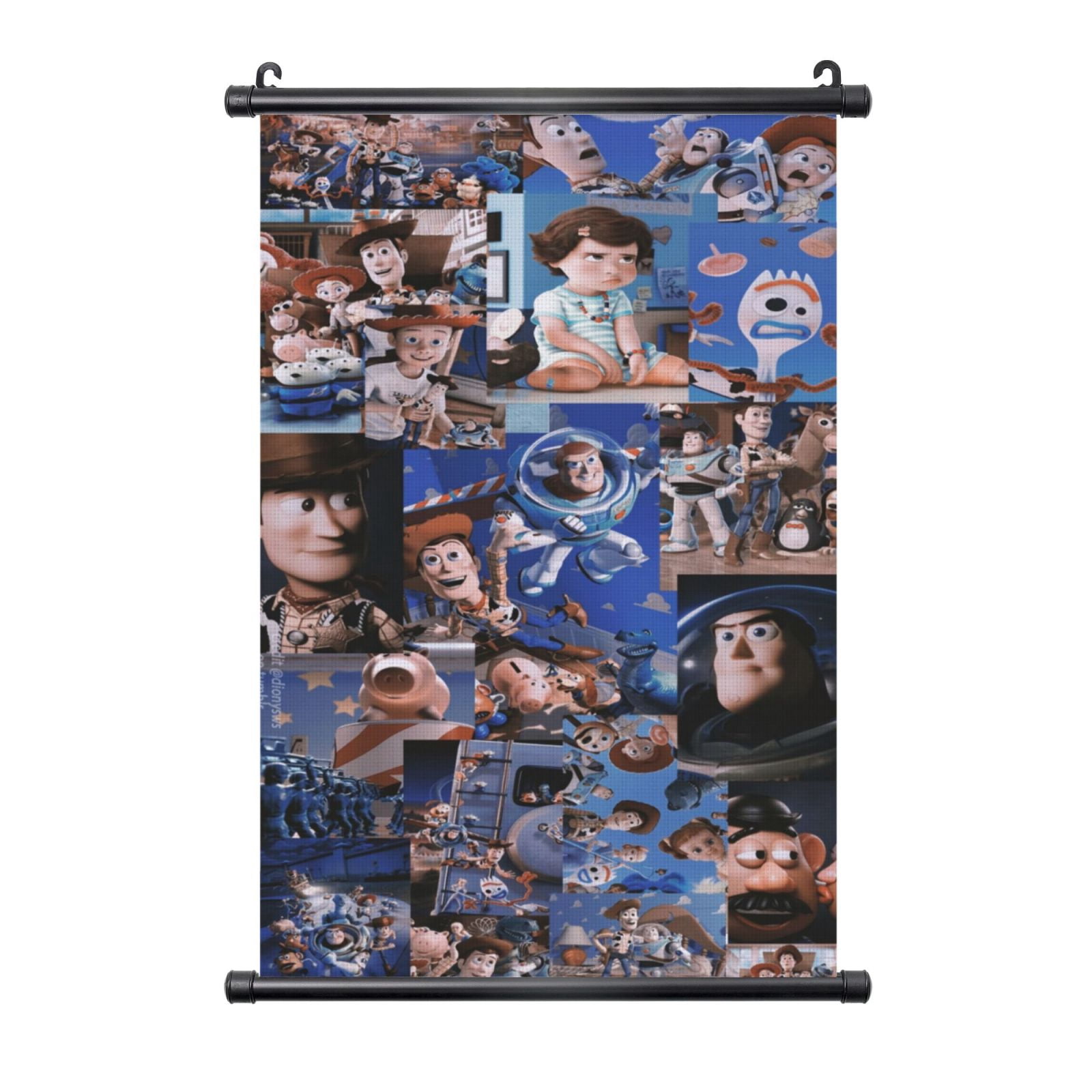 Toy Story Hanging Poster Plastic Shaft Canvas Wall Hanging Banner Wall ...