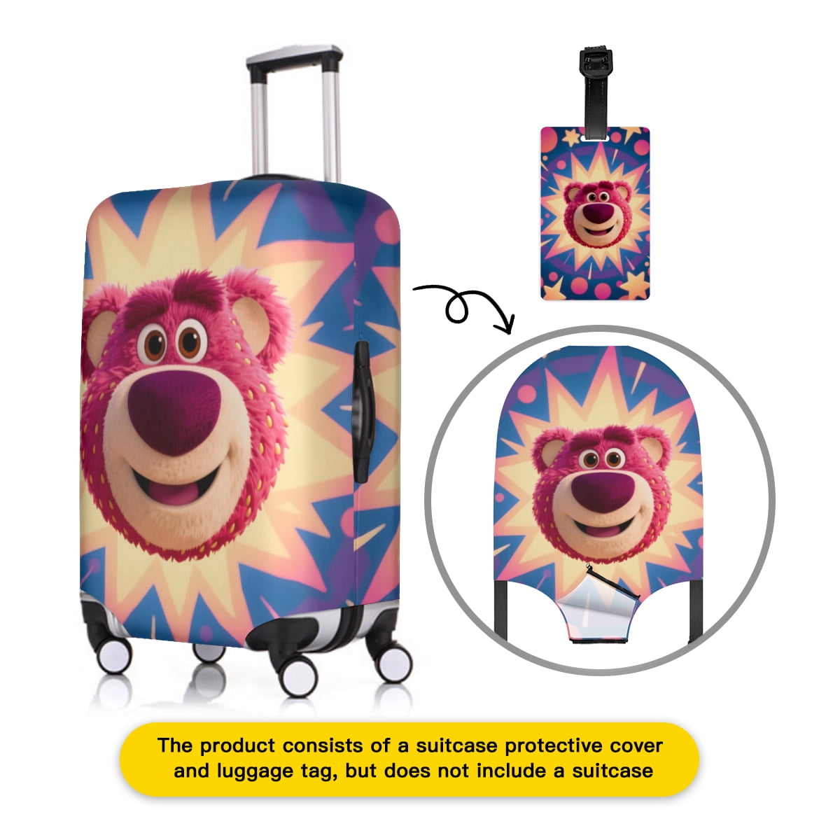 Toy Story Hard Shell Suitcase Cover with Luggage Tag, 21inch/25inch ...