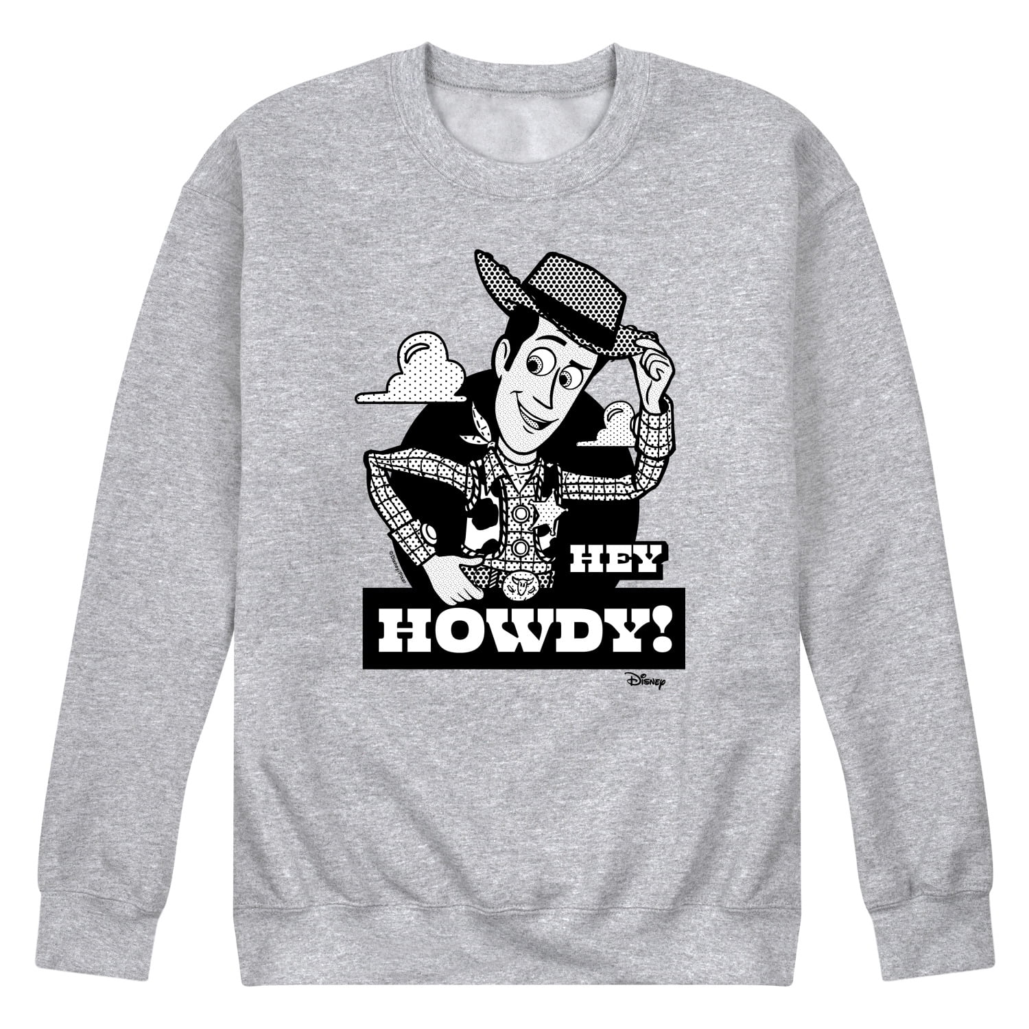 Toy Story - Hey Howdy - Men's Crew Neck Fleece Pullover - Walmart.com