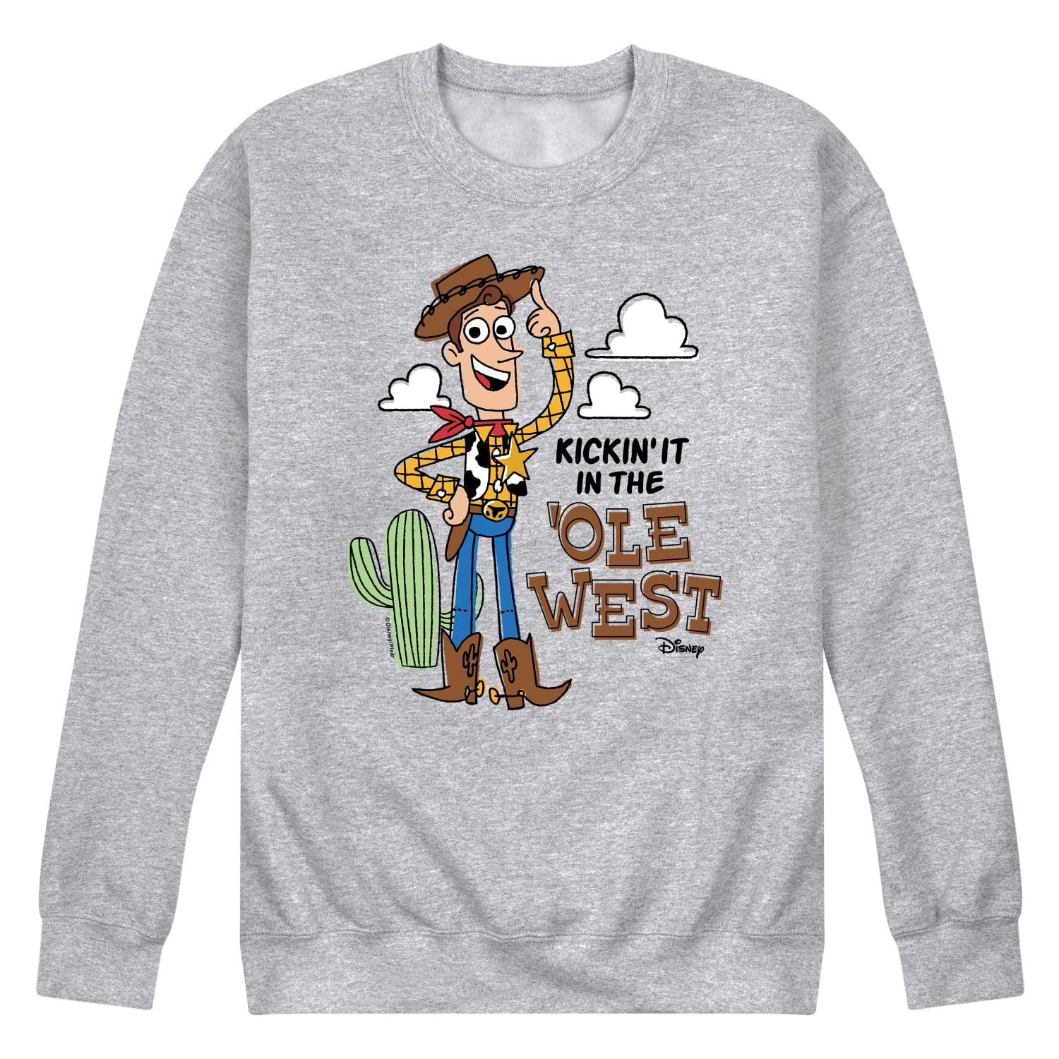 Toy Story - Kicking It In The Ole West - Men's Crew Neck Fleece Pullover - Walmart.com