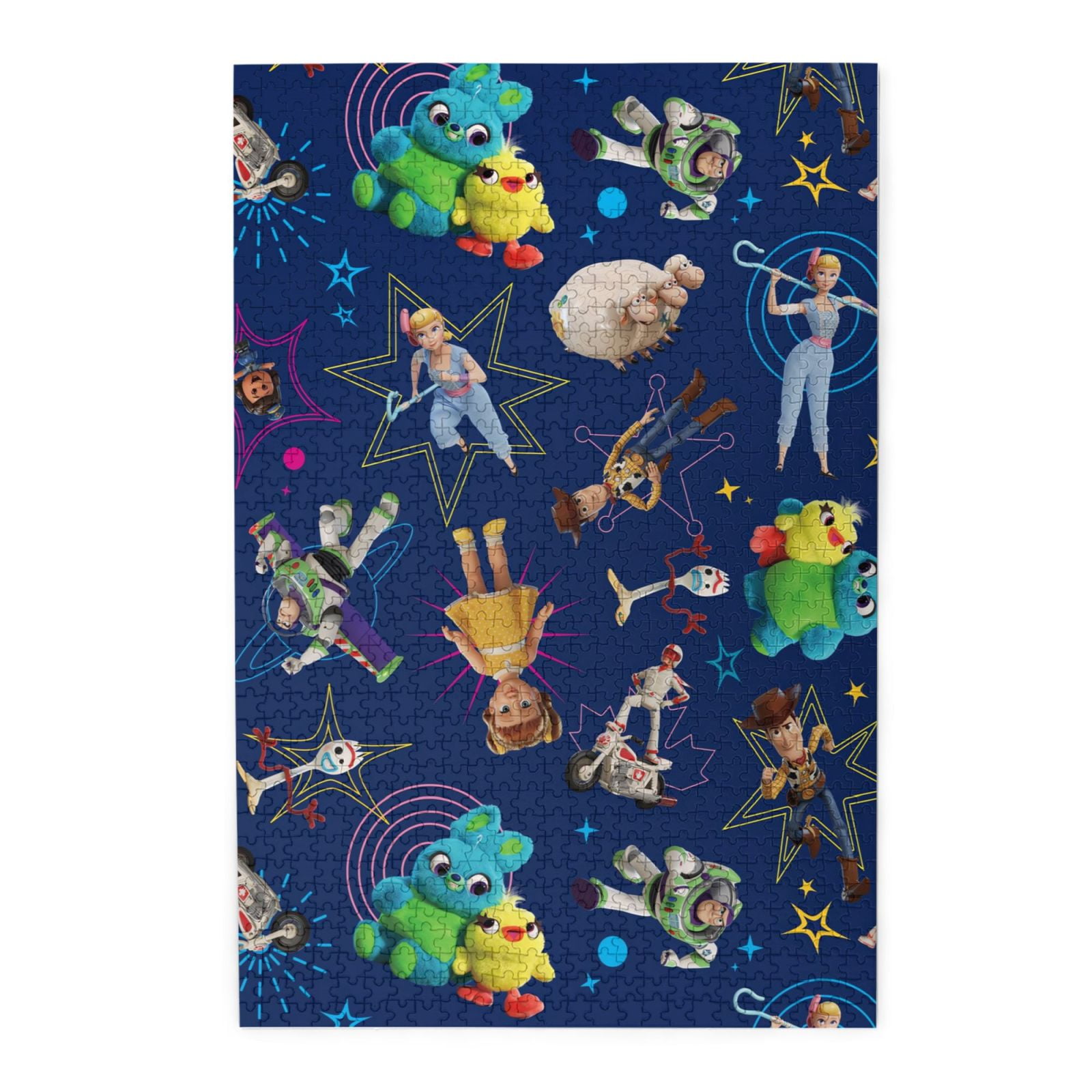 Toy Story-Kids 1000 Pieces Wooden Puzzle Fluorescent Line Alien Jigsaw ...