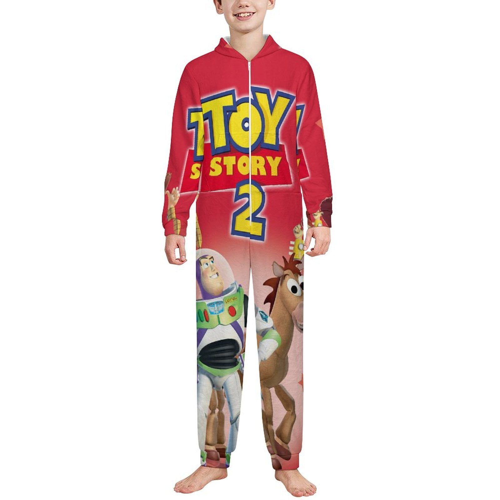 Toy Story Kids Hooded Jumpsuit Union Suit Onesie One Piece Blanket for ...