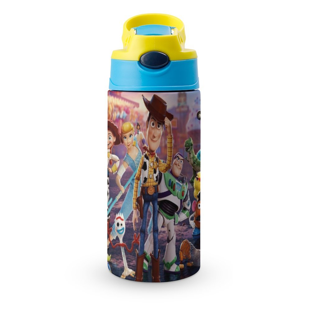 Toy Story Kids Straw Water Bottle, Stainless Steel Vacuum Insulated ...