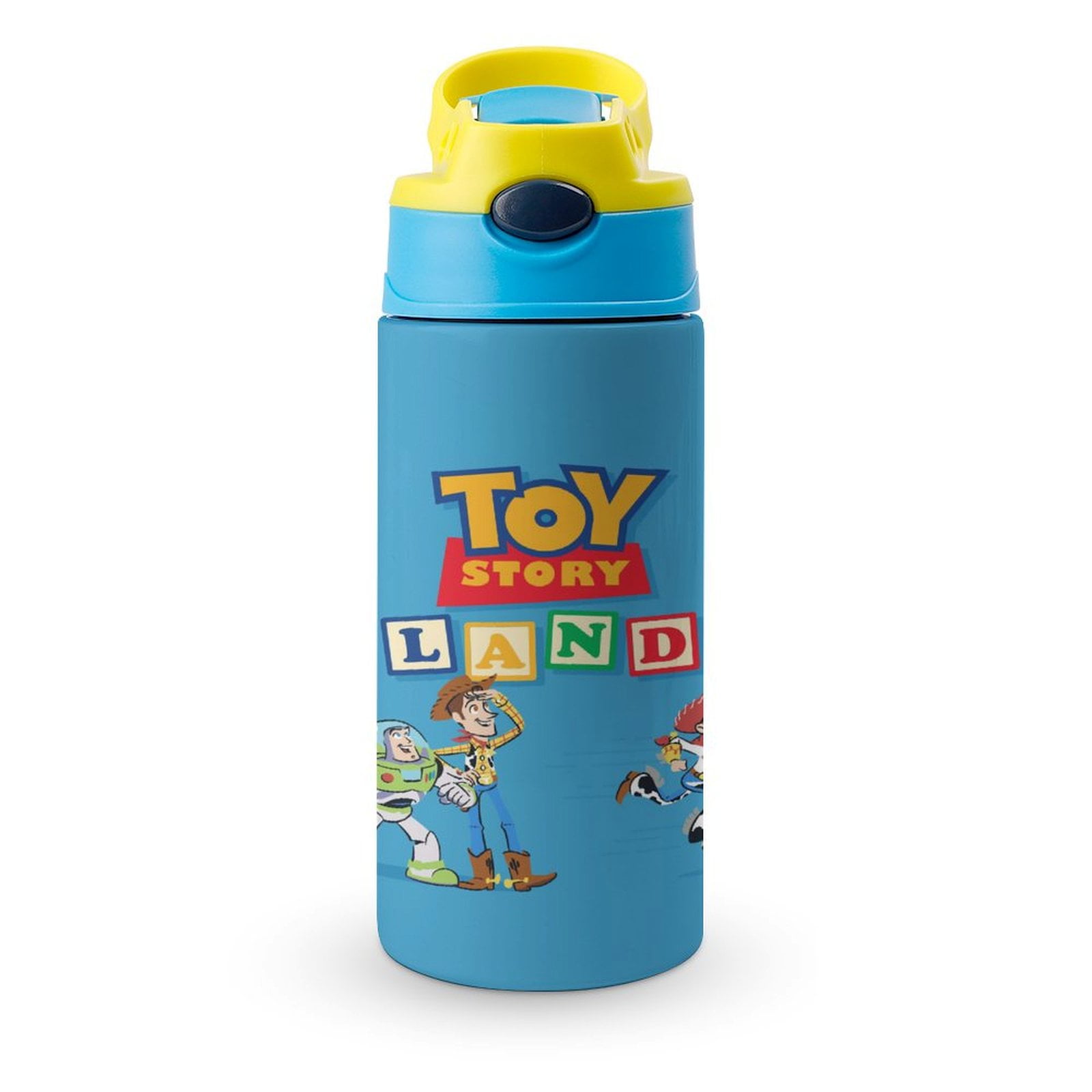 Toy Stor Kids Water Bottle with Straw Lid Insulated Stainless Steel Reusable Tumbler for Boys ...