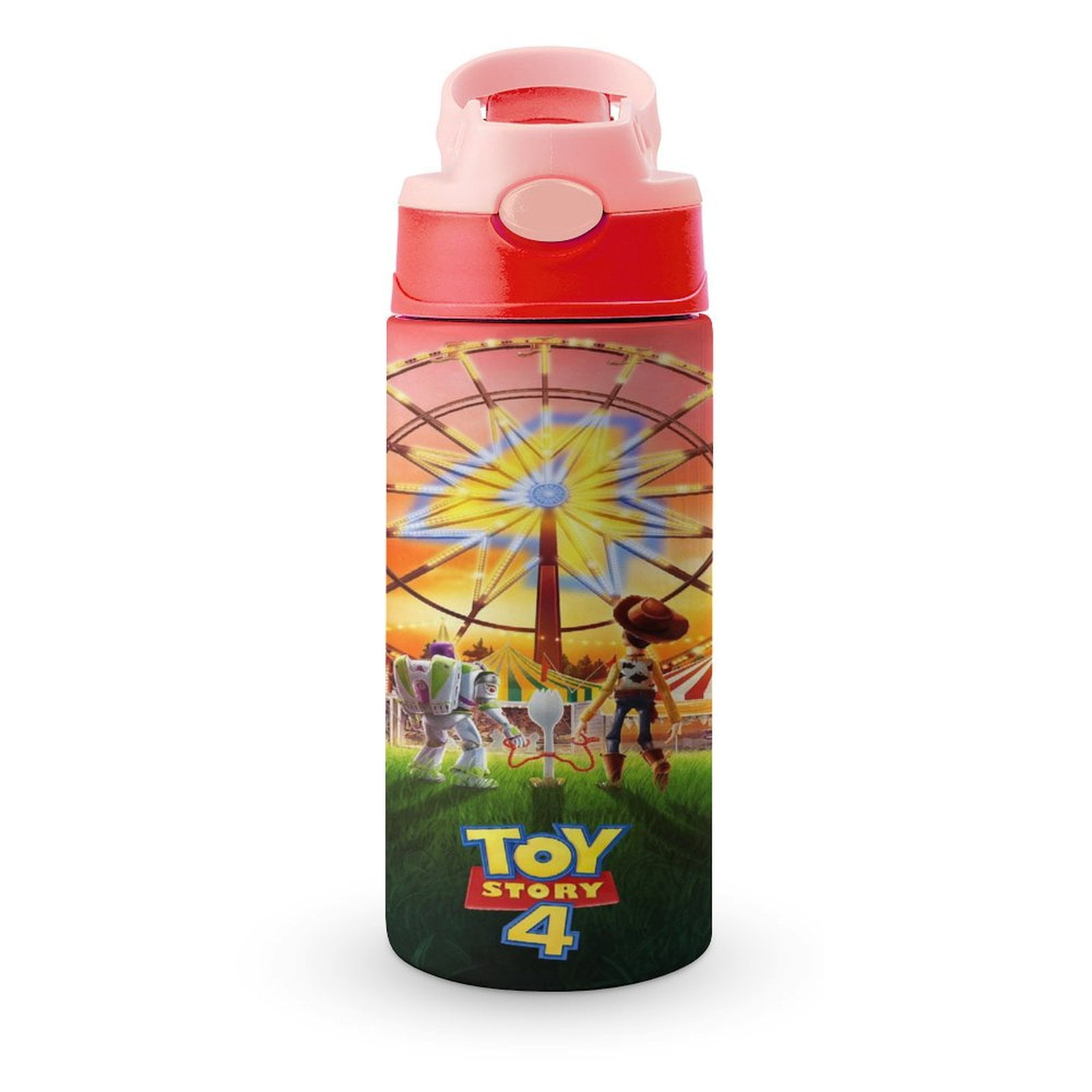 Toy Stor Kids Water Bottle with Straw Lid Insulated Stainless Steel Reusable Tumbler for Boys ...