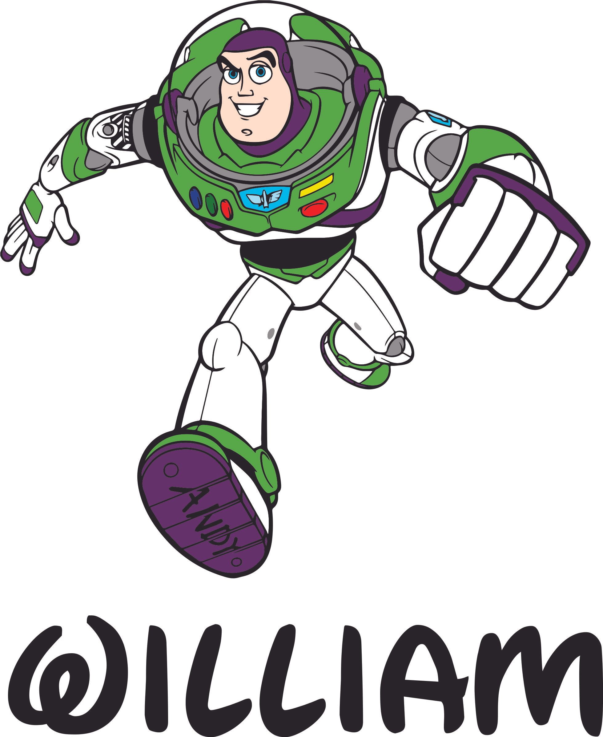 Toy Story Light Buzzyear Space Ranger Customized Wall Decal - Custom ...