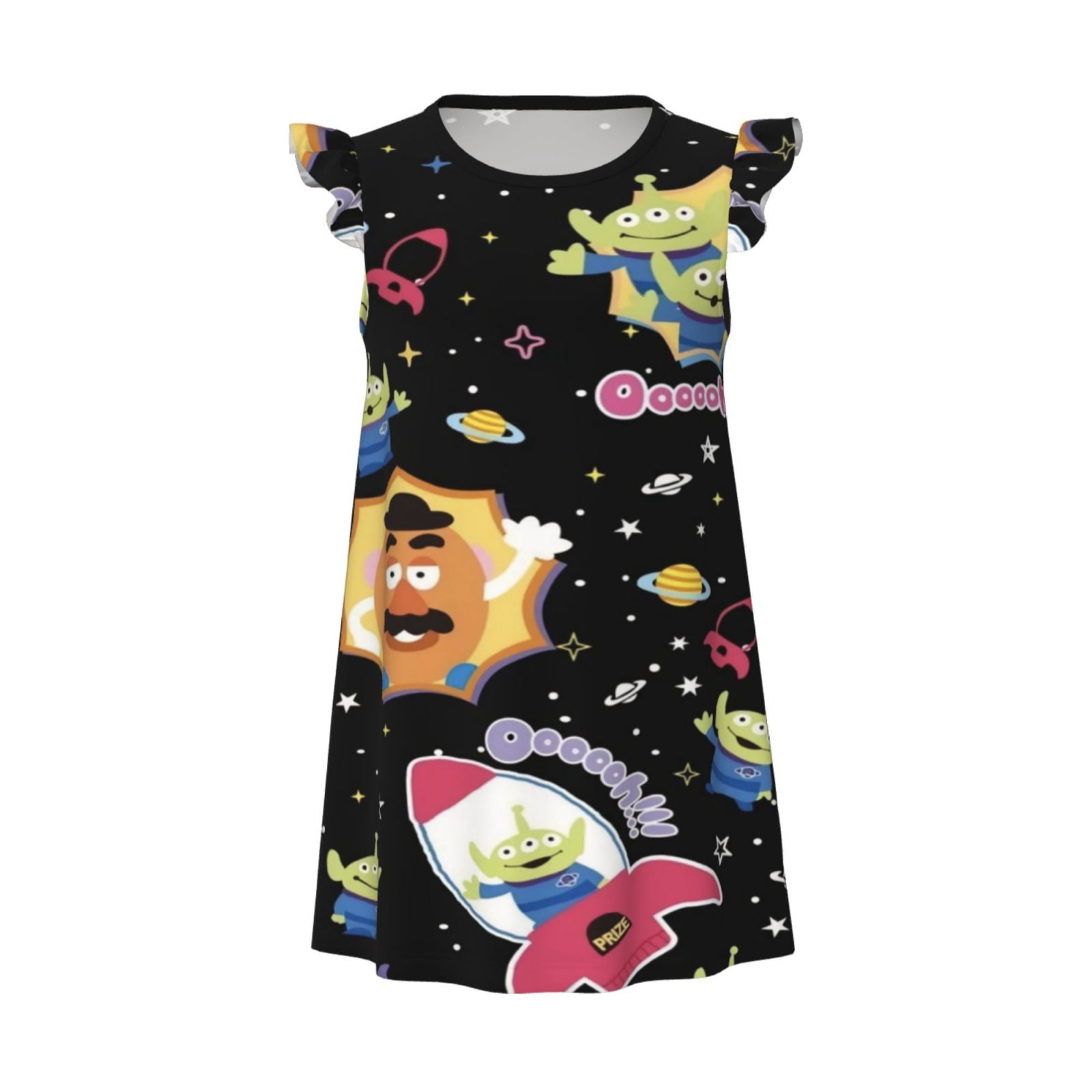 Toy Story Little Girls Nightgowns Soft Flutter Sleeve Night Dress ...