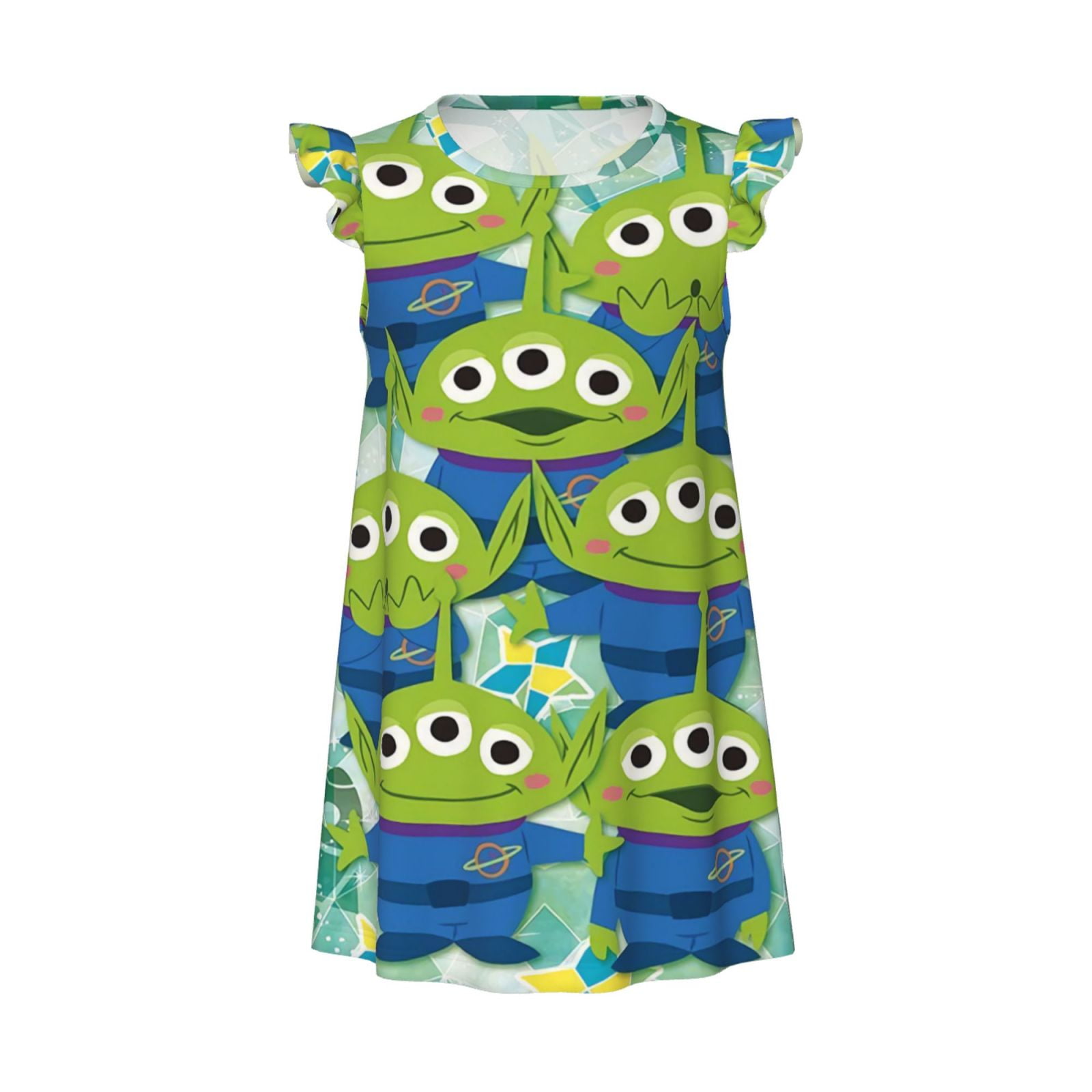 Toy Story Little Girls Nightgowns Soft Flutter Sleeve Night Dress ...