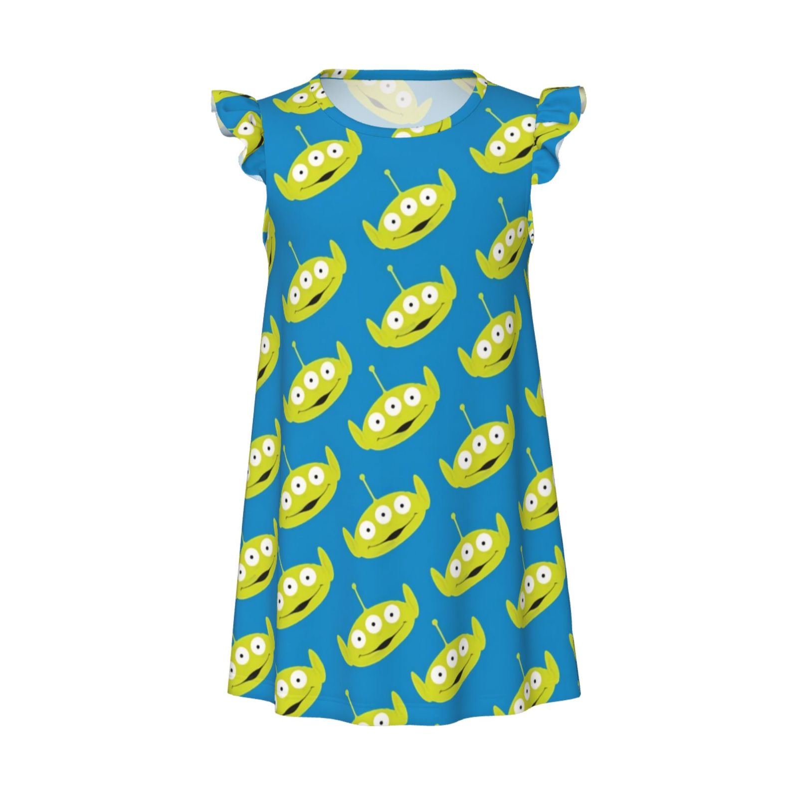 Toy Story Little Girls Nightgowns Soft Flutter Sleeve Night Dress ...