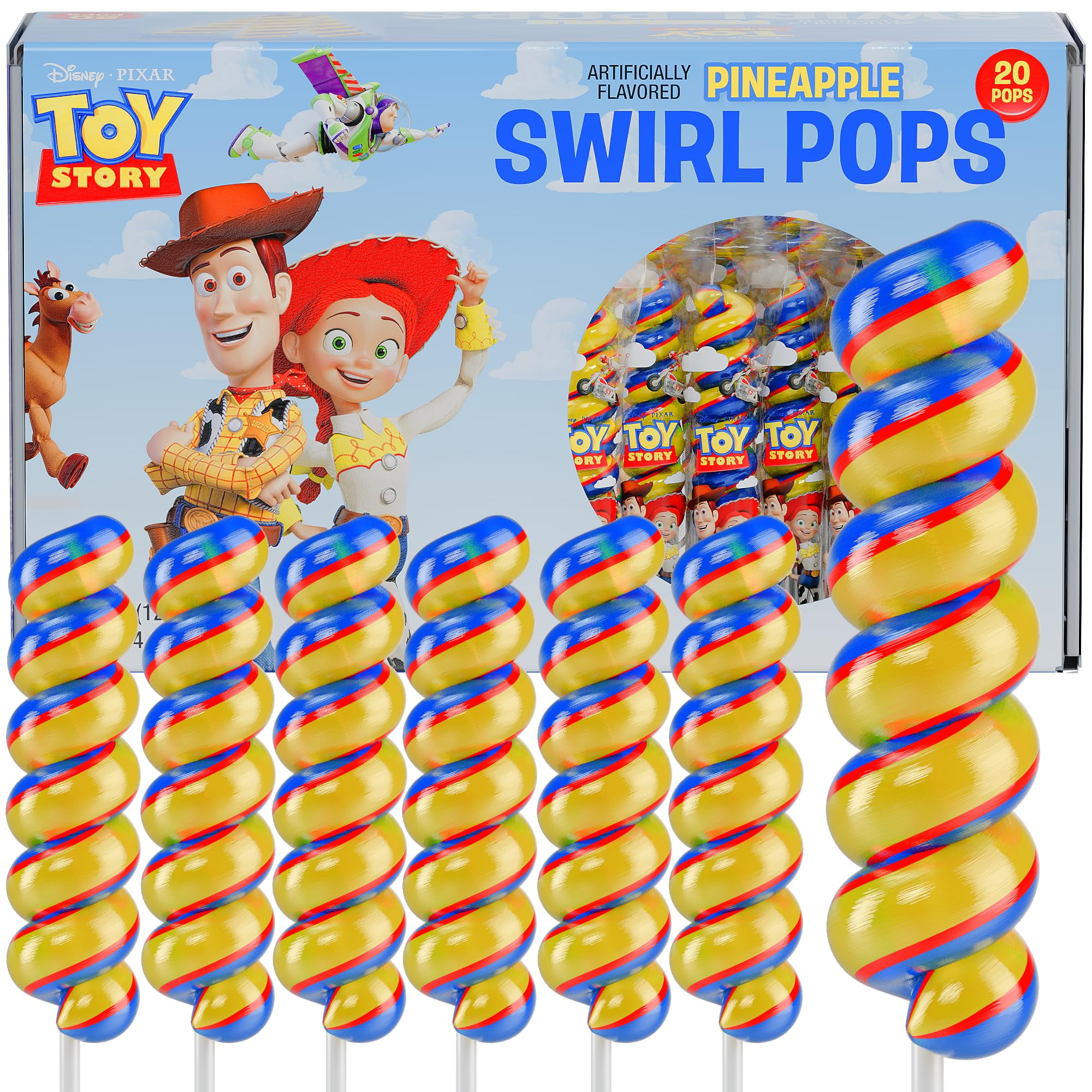 Toy Story Lollipops Swirl SAF21 20pk- Toy Story Candy - Toy Story Party ...