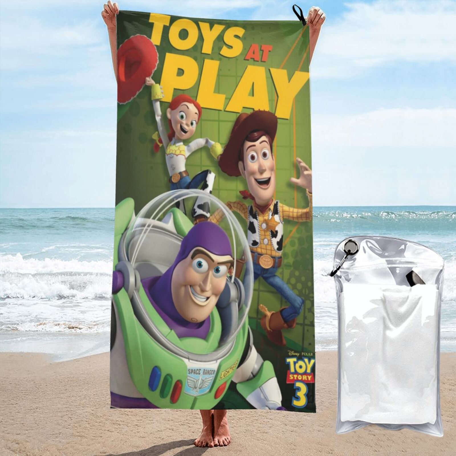 Toy Story Microfiber Beach Towel – Absorbent Quick Dry Lightweight Sand ...