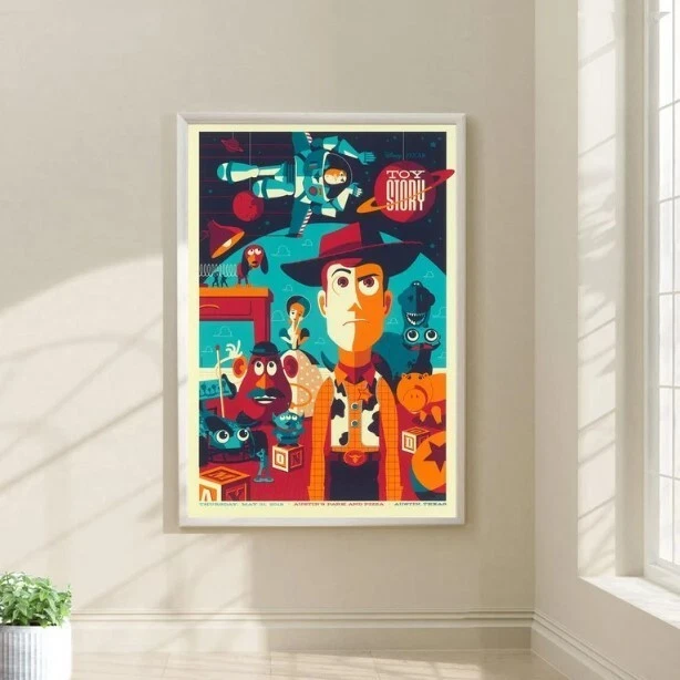 Toy Story Movie Poster Film Print Wall Art For Living Room Bedroom 2 NO ...
