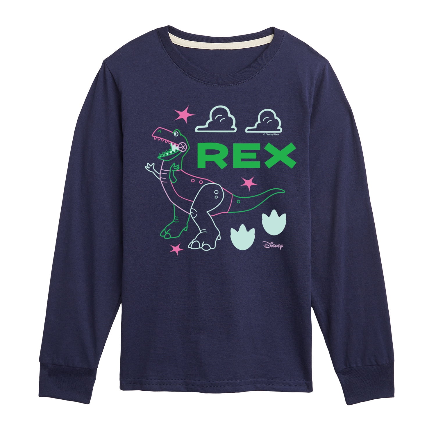 Toy Story - Neon Rex - Toddler & Youth Long Sleeve Graphic T-Shirt ...