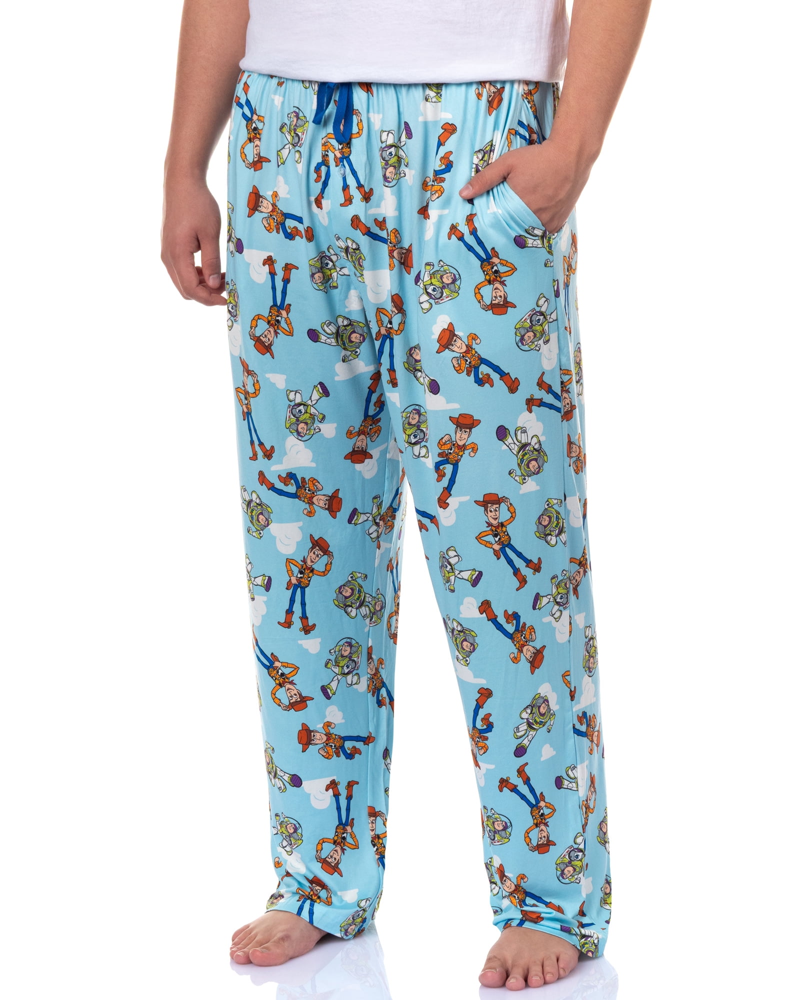 Toy Story Pajamas Men's Woody & Buzz Lightyear Cloud All-Over Print ...