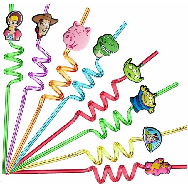 Toy Story Party Favors Drinking Straws Reusable Plastic Beverages ...