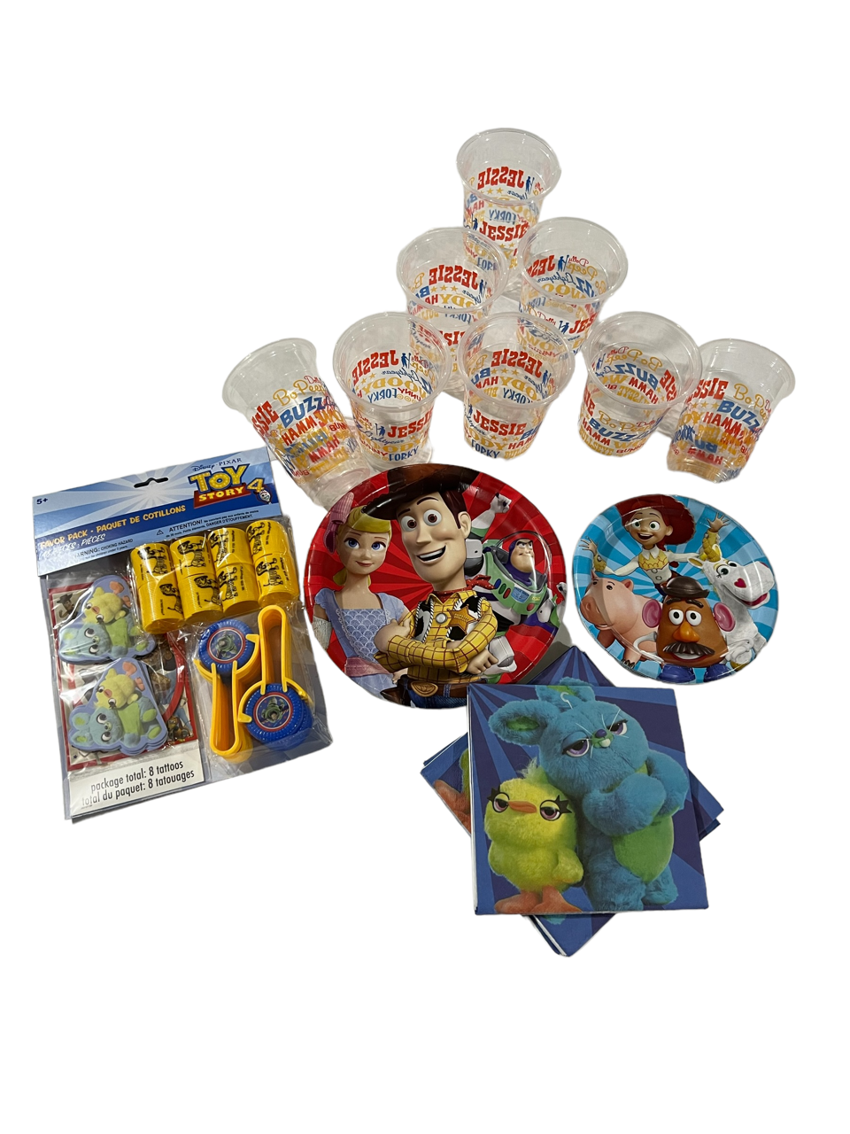 Pixar's Toy Story 4 Birthday Party Supplies Pack for 8 Guests: Plates ...
