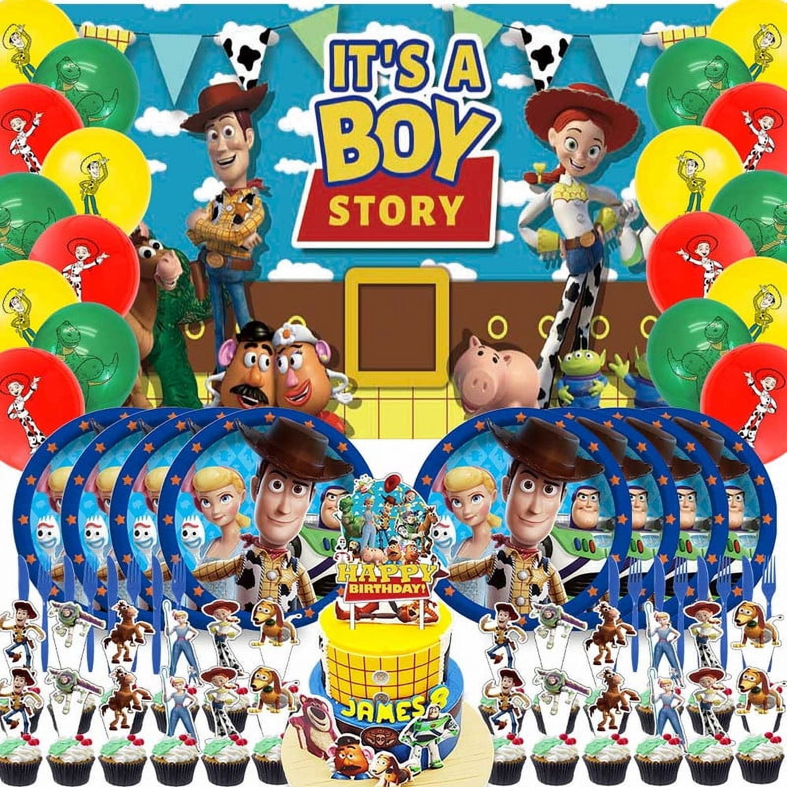 Toy Story Party Supplies Plates Decorations Birthday Cake Topper Banner ...