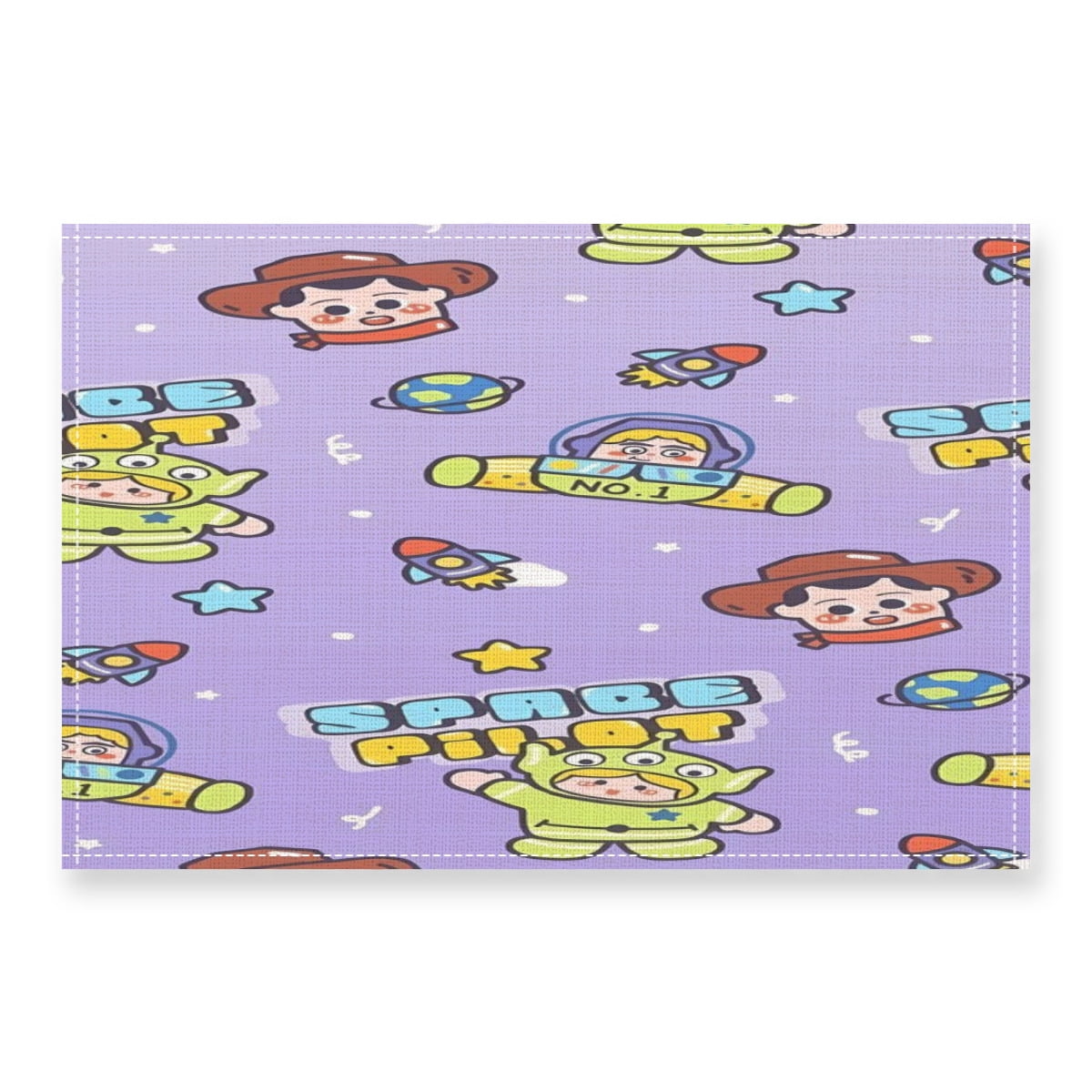 Toy Story Place mat Linen Rectangular Double-layer Insulated Dinner ...