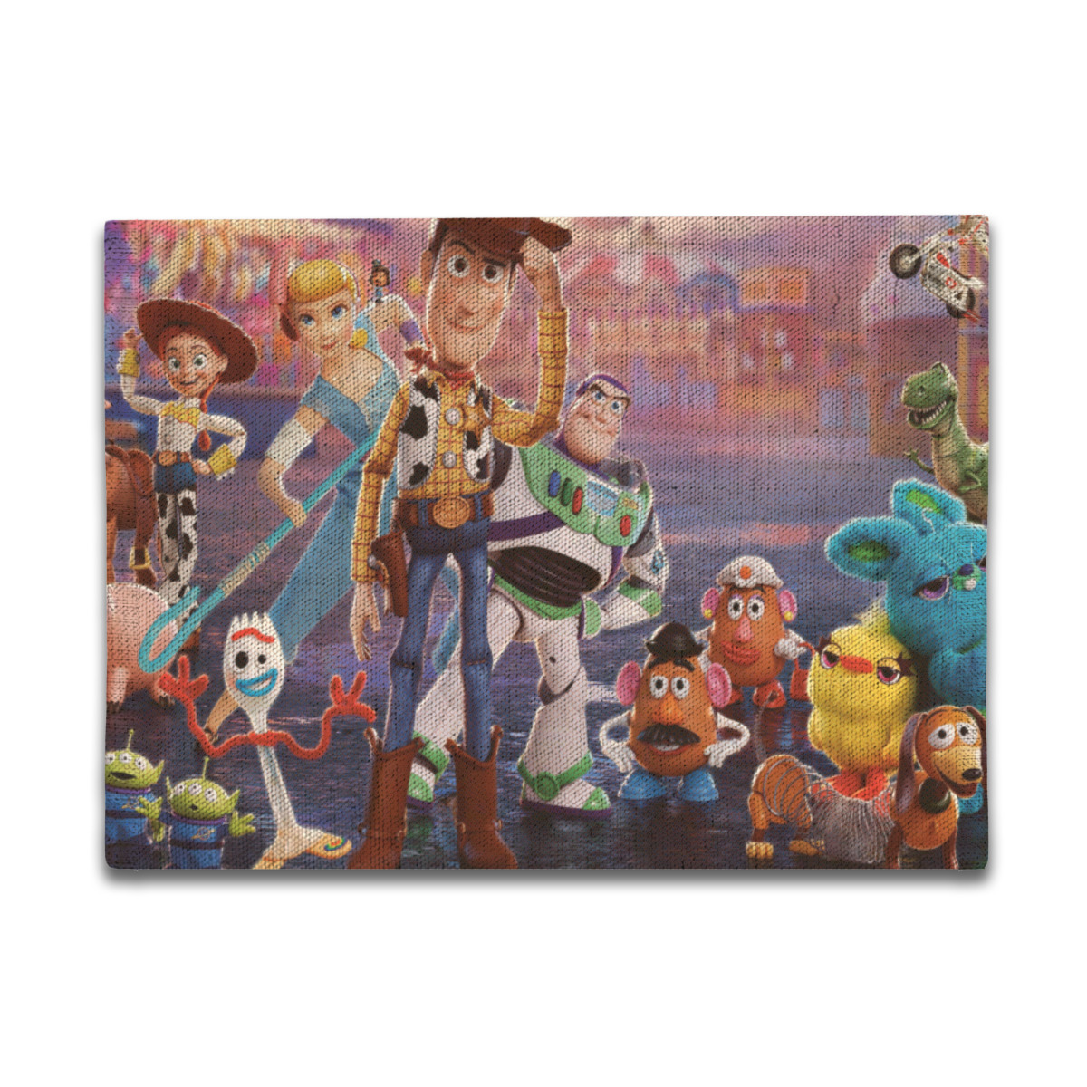Toy Story Place mat Linen Rectangular Double-layer Insulated Dinner ...