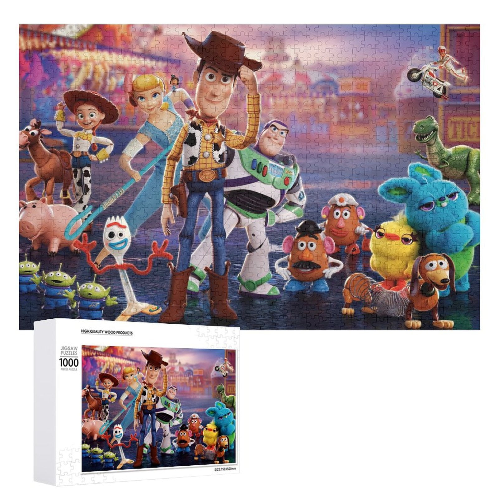 Toy Story Puzzle For Adults & Kids - 1000 PCS Jigsaw Puzzle For Boys ...