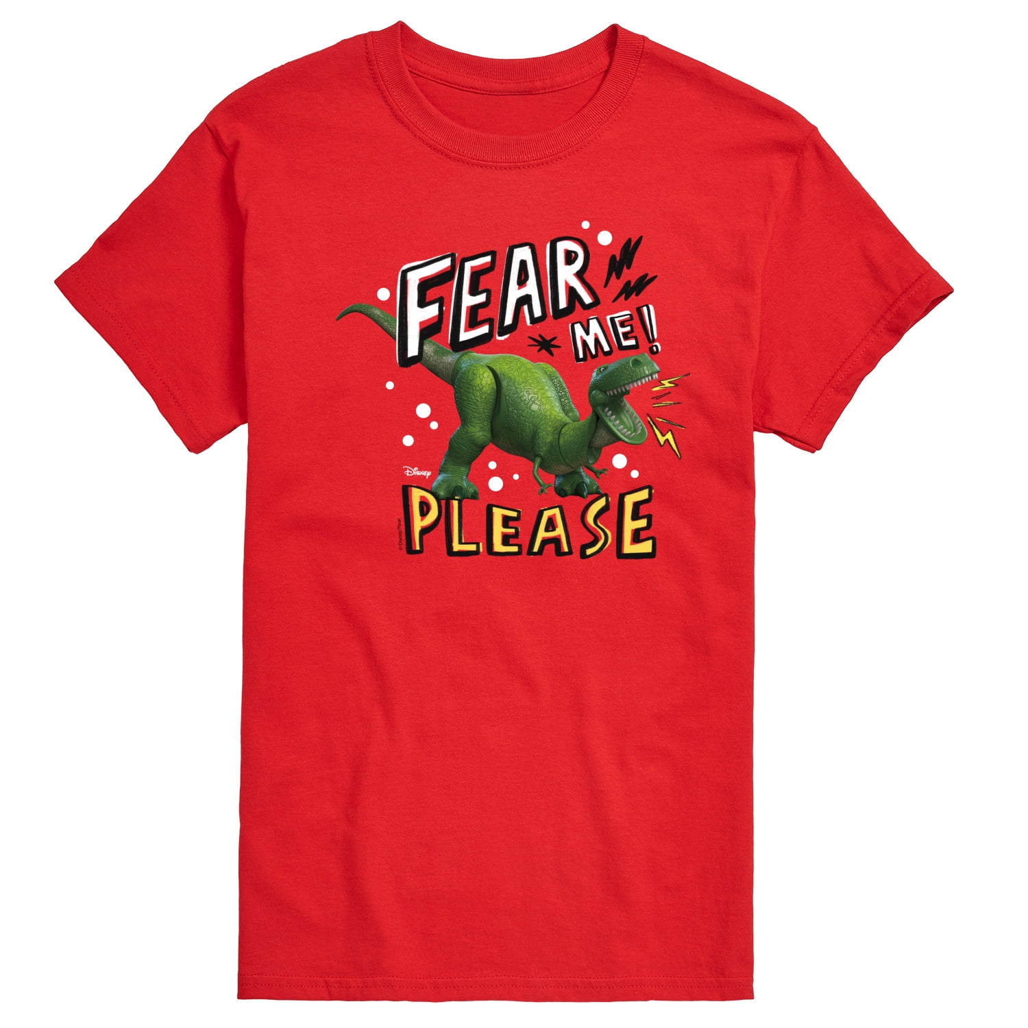 Toy Story - Rex Fear Me Please - Men's Short Sleeve Graphic T-Shirt ...