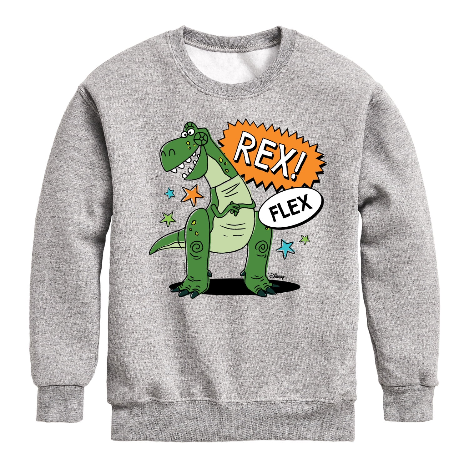 Toy Story - Rex Flex - Toddler & Youth Crewneck Fleece Sweatshirt ...
