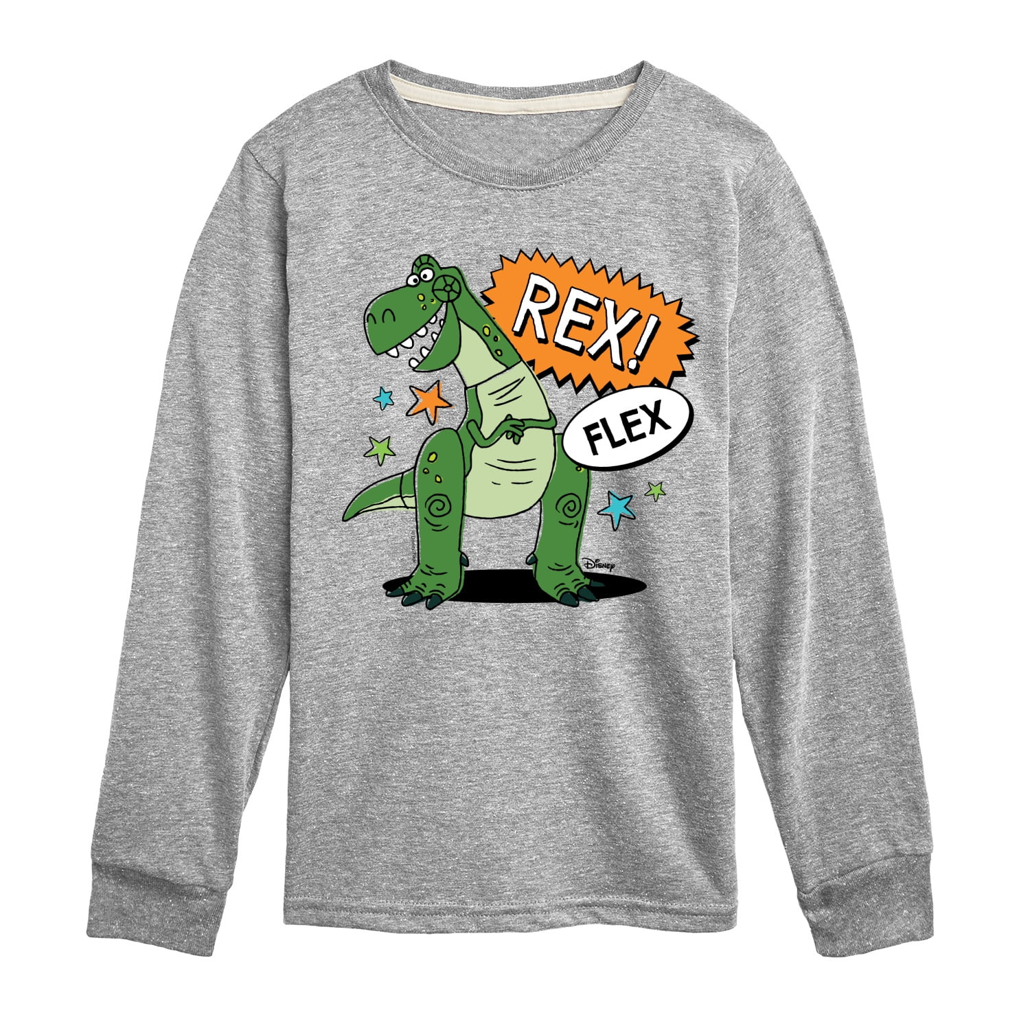 Toy Story - Rex Flex - Toddler & Youth Long Sleeve Graphic T-Shirt ...